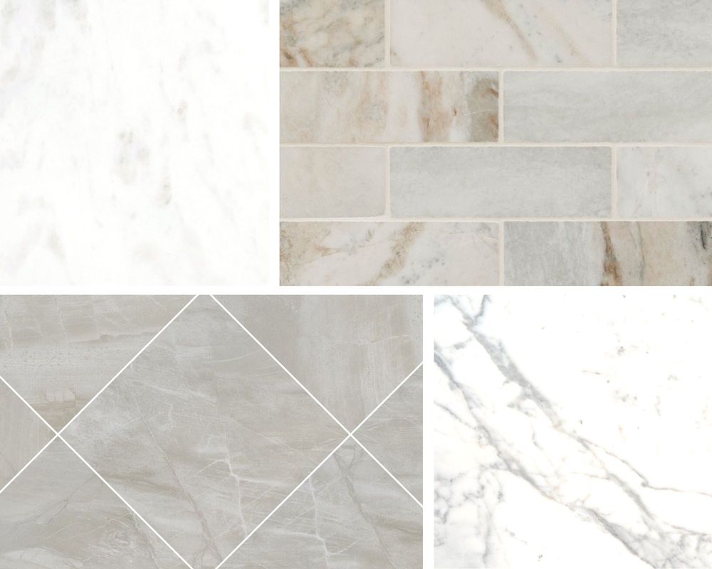 5 Perfect Marble and Marble Look Porcelain Tile Pairings