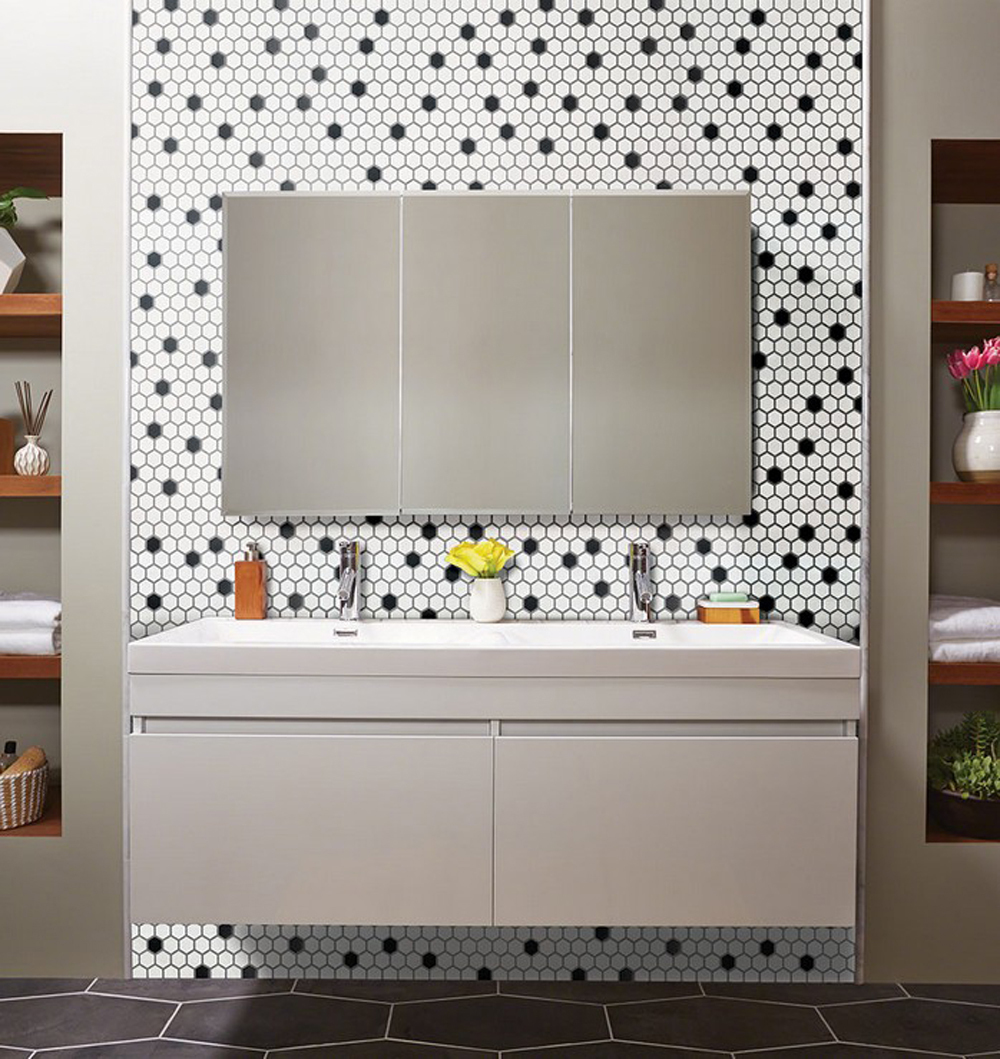 Bold Revival of Black and White Tiles in Modern Design