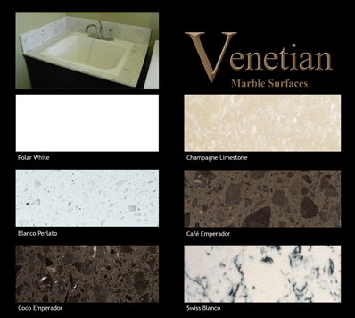 Venetian Marble Countertops | Engineered Marble Slabs