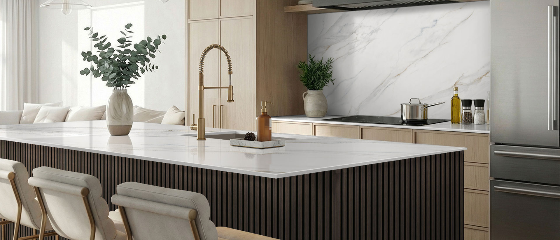 Calacatta Lapiza Quartz - Q™ Premium Quartz - MSI Quartz