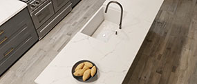 Calacatta Valentin Quartz - Marble Look Quartz - Q™ Quartz