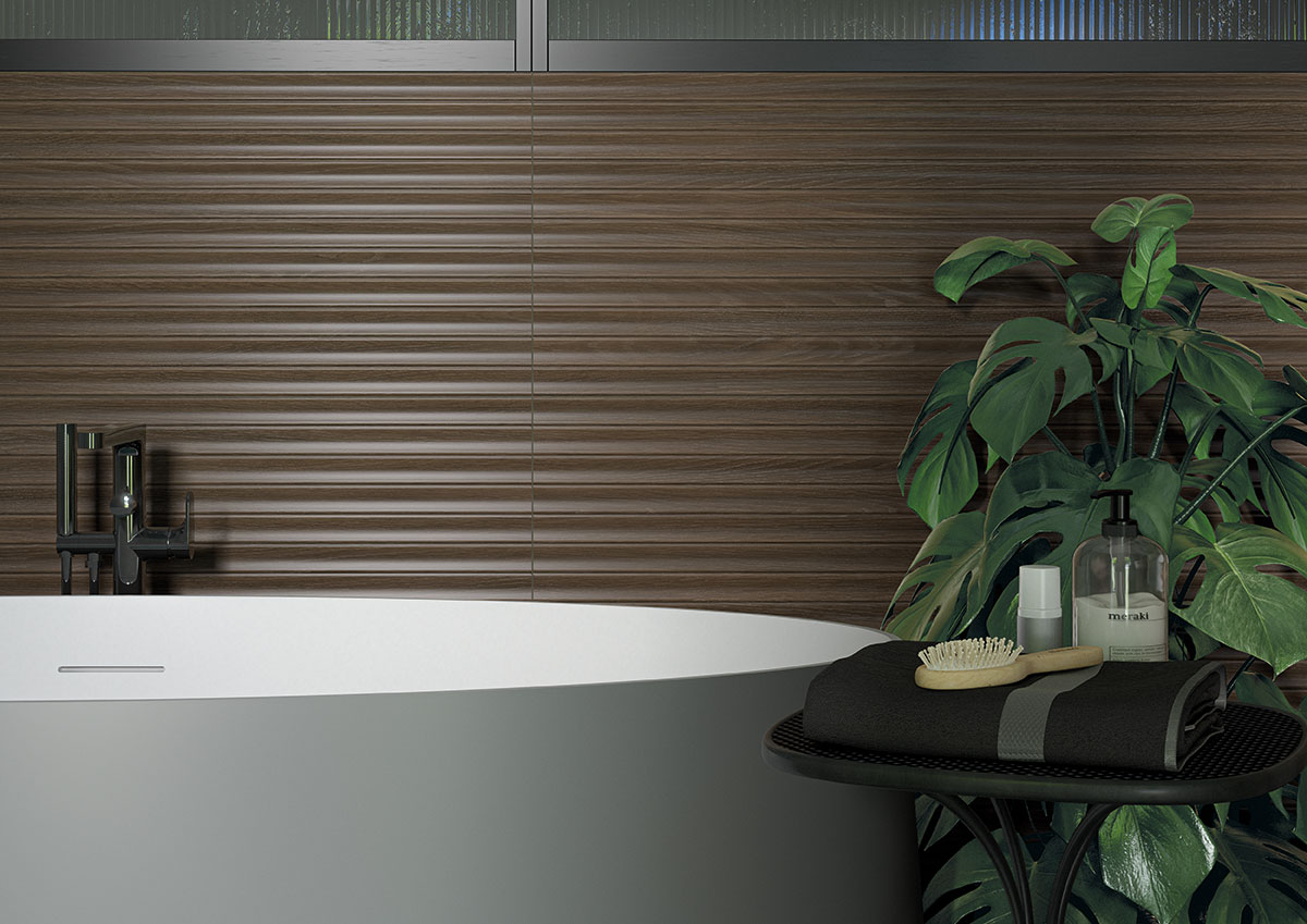 Urbanslat Flute Umber Wall Tile - MSI Surfaces