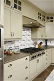 Moderno Blanco Glass & Metal tile | Moderno Blanco Backsplash Tile